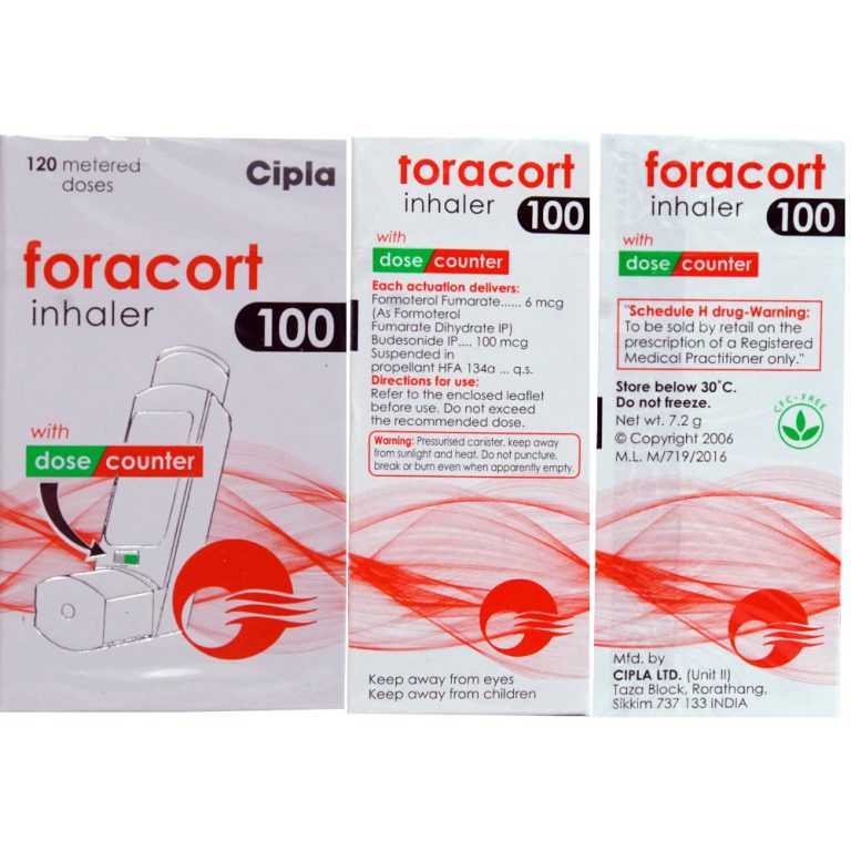 Foracort 100, 200 & 400 Inhaler | Foracort Forte | Dosage | Side Effects